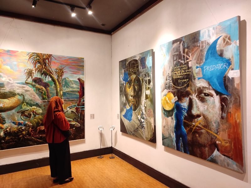 BENTURAN RASA DAN LOGIKA, PAMERAN TUNGGAL LUKISAN ‘OWAH GINGSIR MENDEM ...